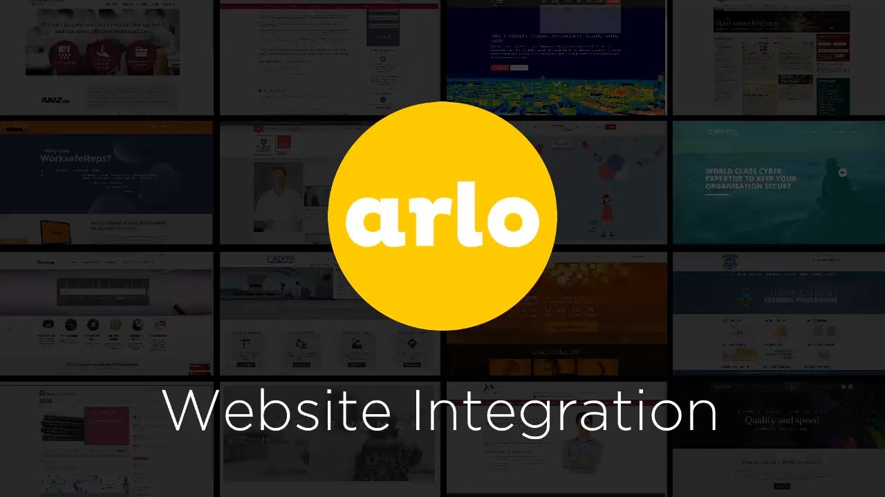 Website integration | Arlo Training & Event Management Software