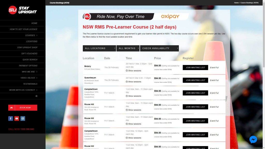 Training management at Stay Upright | Arlo Software